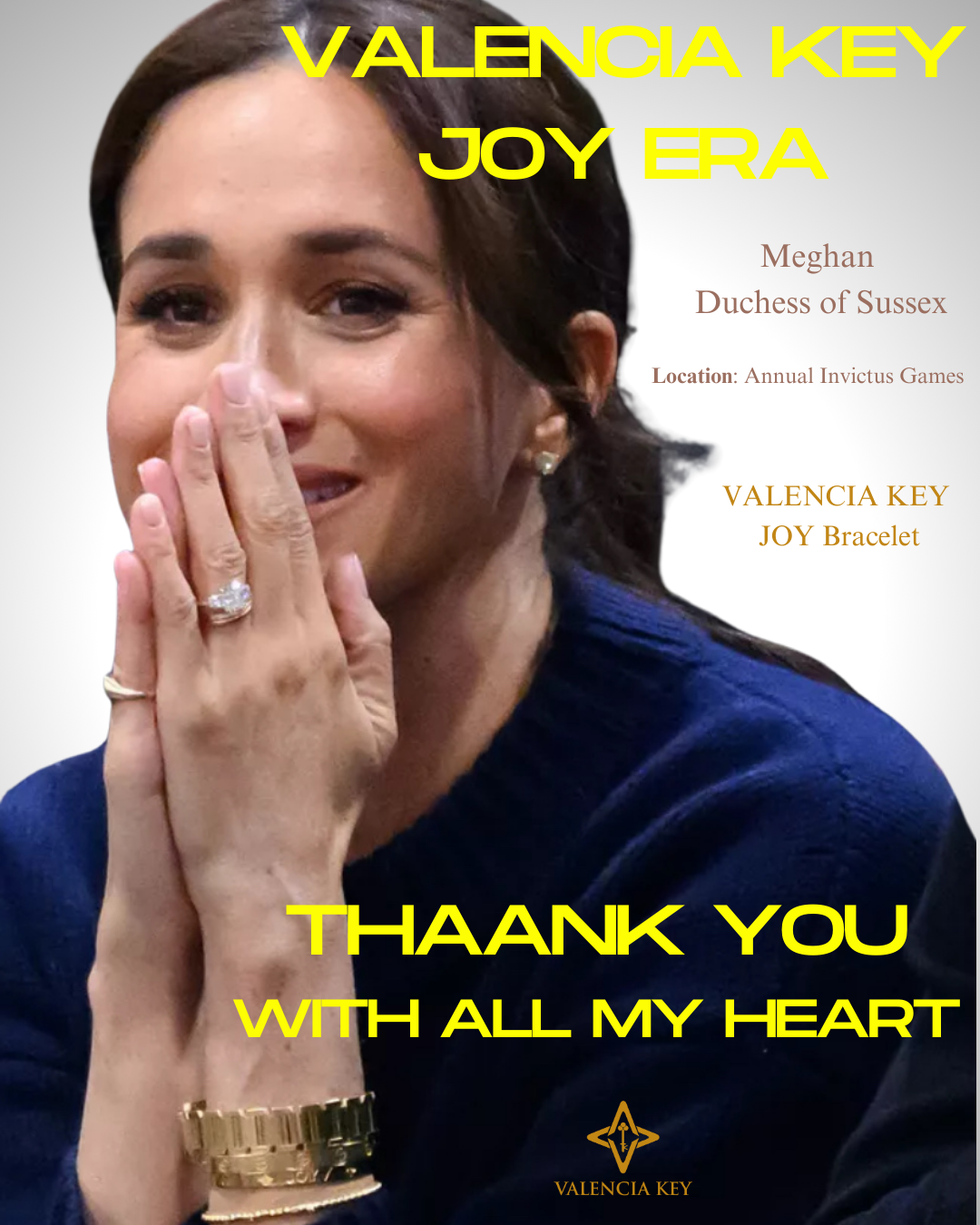 VALENCIA KEY JOY ️ Bracelet Gold Tone